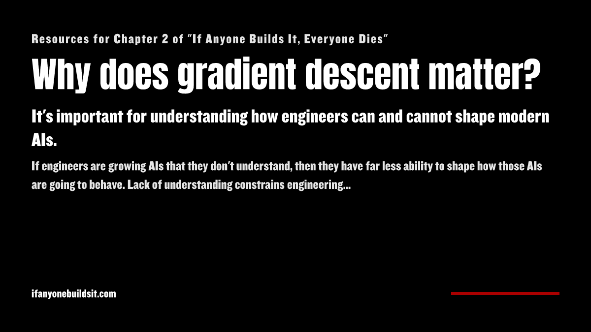 Why does gradient descent matter? | If Anyone Builds It, Everyone Dies | If Anyone Builds It ...
