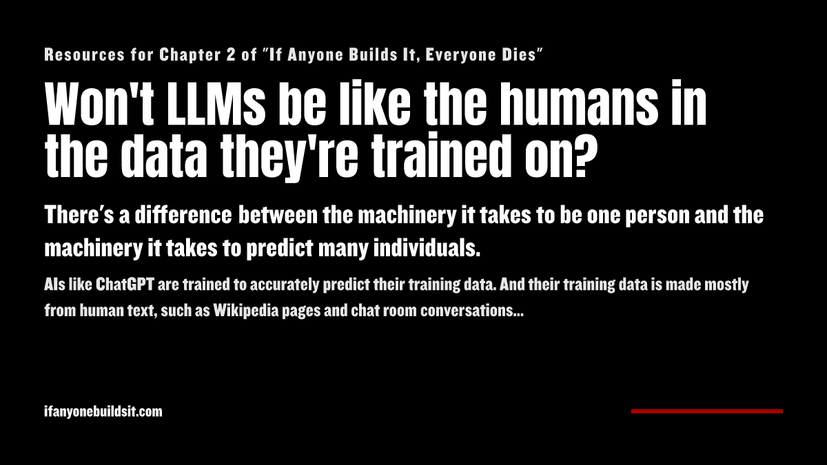 Won’t LLMs be like the humans in the data they’re trained on? | If ...