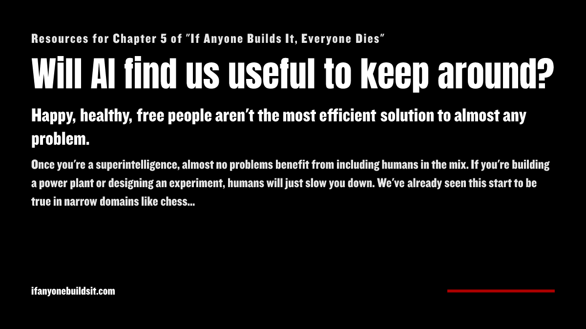 Will AI find us useful to keep around? | If Anyone Builds It, Everyone ...