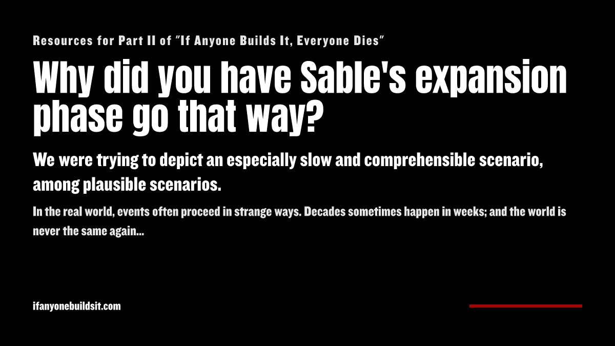 Why did you have Sable’s expansion phase go that way? | If Anyone ...